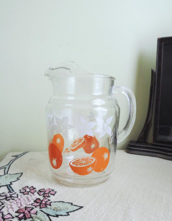 Small Juice Pitcher Daffodil Flowers vintage and 50 similar items