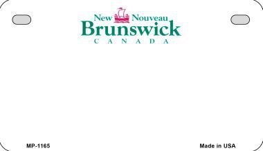 New Brunswick Province Background Metal Novelty Motorcycle License ...