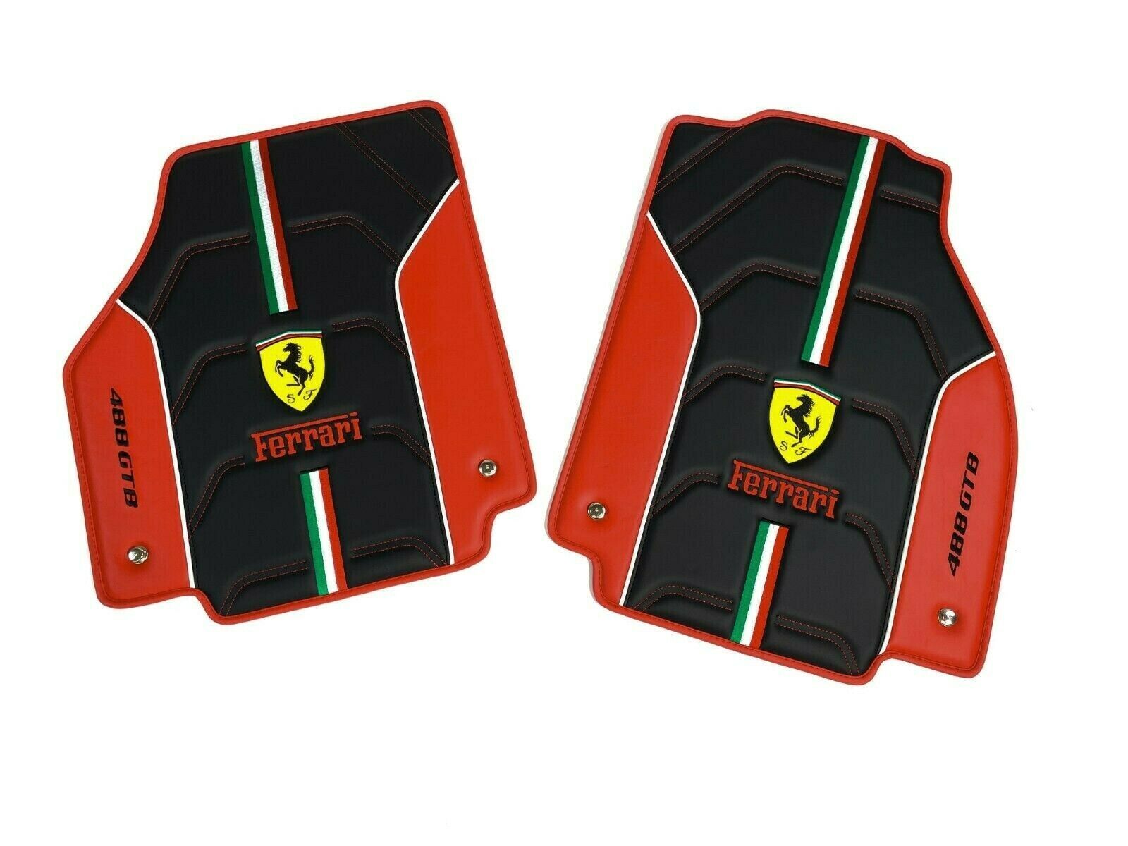 RHD Ferrari 488 GTB custom floor mats black/red Read - Car & Truck ...
