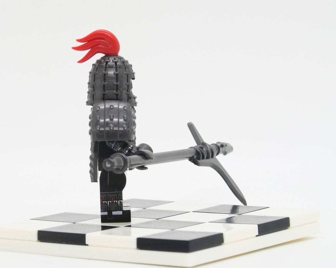 The Qin Dynasty Heavy Armour Halberd Soldier Minifigures Weapons ...