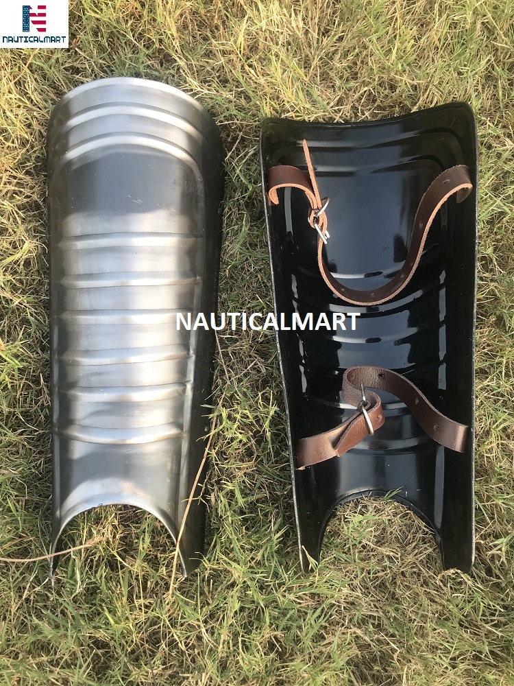 Armor Arm Leg Protection - Reenactment Leg Greaves - Steel Armor ...