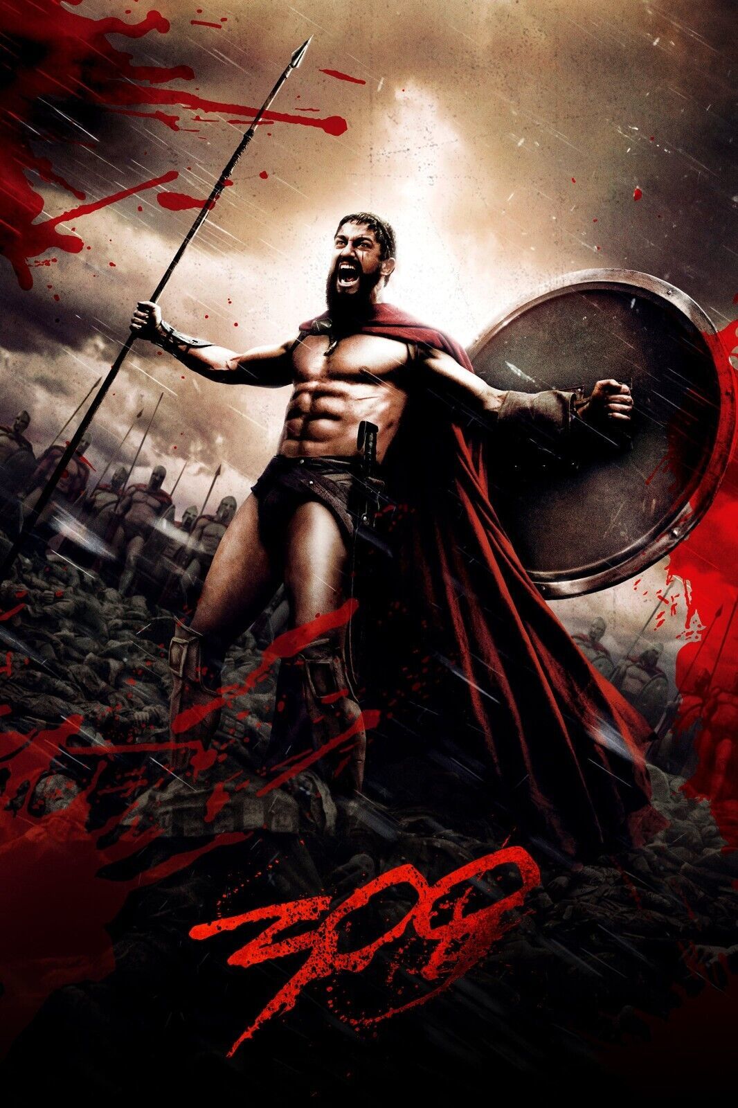 2007 300 Movie Poster 11X17 Gerard Butler Lena Headey King Leonidas ...