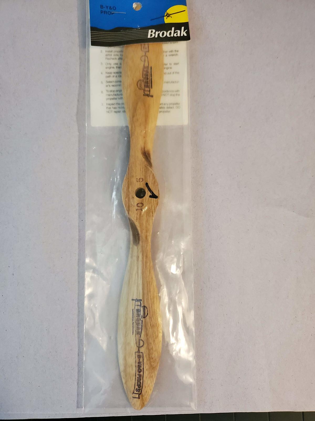 Brodak 10 x 5 Wood Propeller - Toys & Hobbies