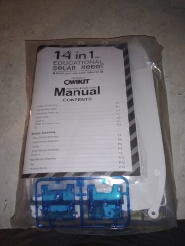 OWIKIT Robotikits 14-in-1 Educational Solar Robot Kit Level 01 OWI ...