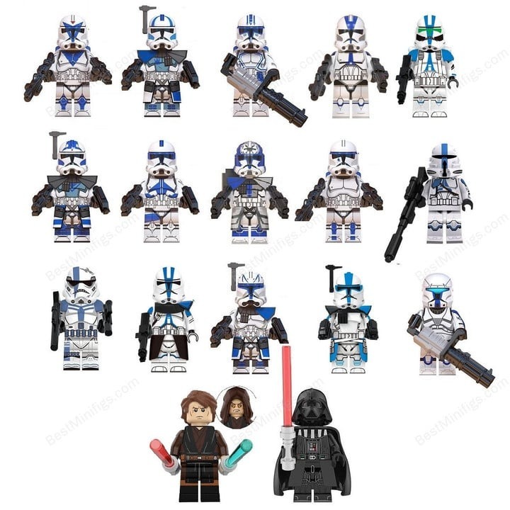 17pcs 501st Legion Anakin Appo Rex Airborne Clone troopers Star Warrs ...