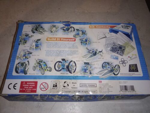 OWIKIT Robotikits 14-in-1 Educational Solar Robot Kit Level 01 OWI ...