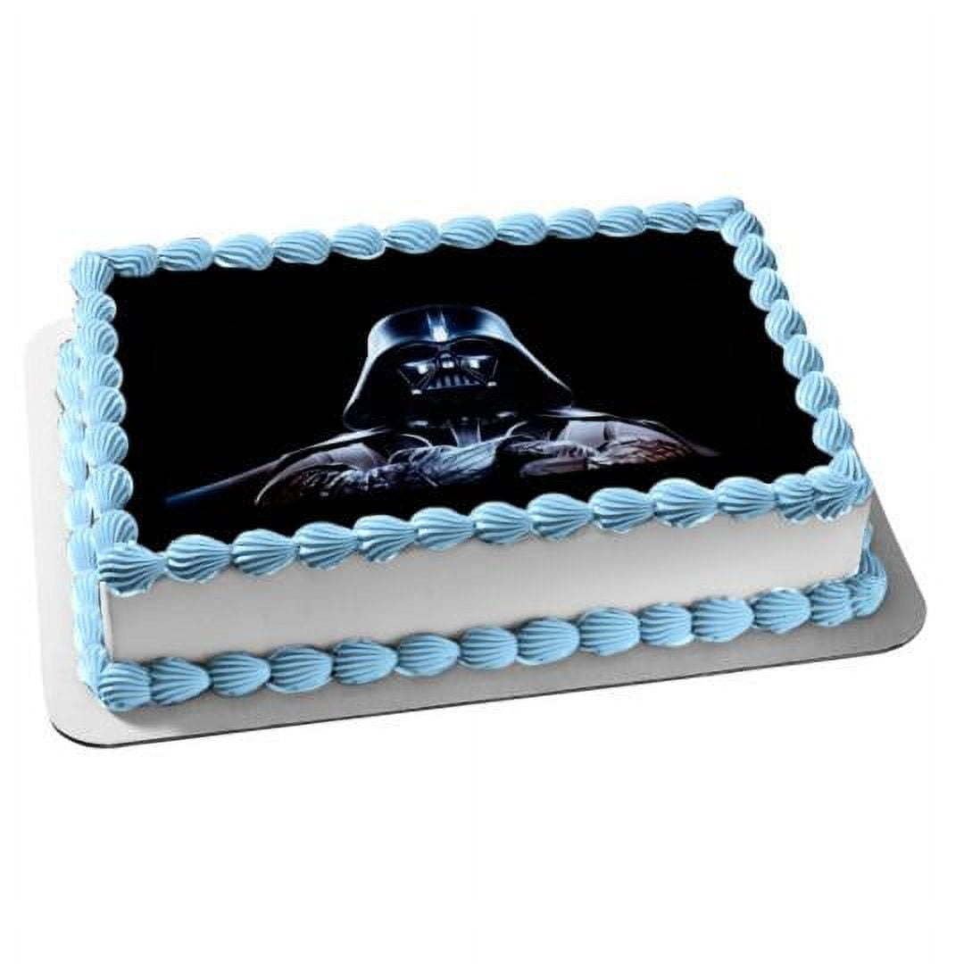 Star Wars Darth Vader Edible Image Cake Topper, by A Birthday Place ...