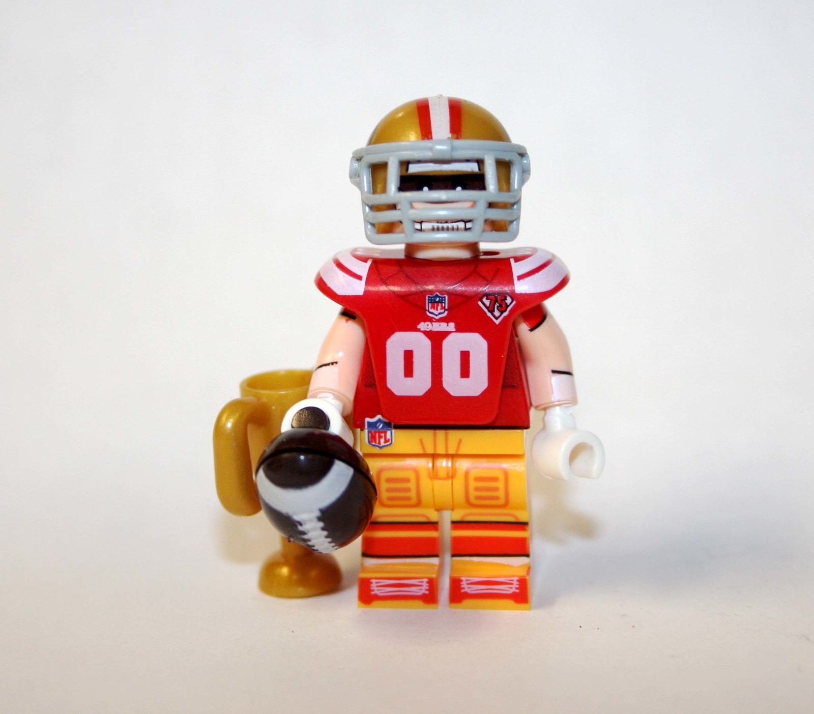 Gift Toy San Francisco 49Ers Football Nfl Player Minifigure - LEGO (R ...