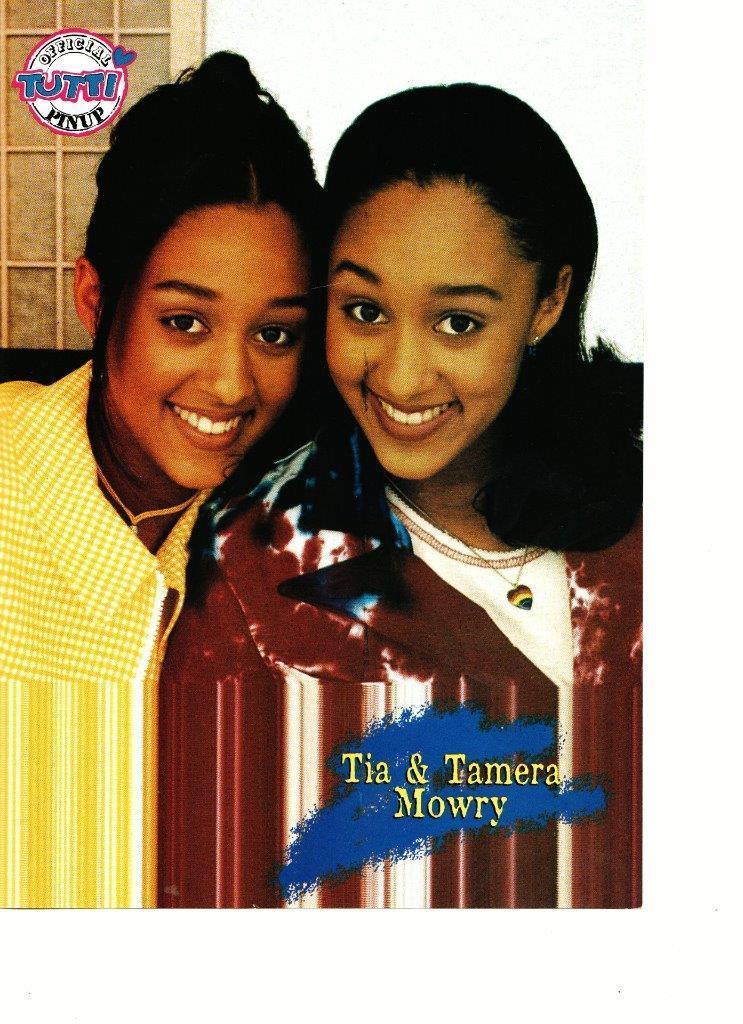 Tia And Tamera Mowry Teen Magazine Pinup Clipping Vintage 90s Heart