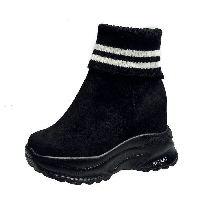 British Thick Bottom Boots Women Set of Feet Martins Boots Woman ...
