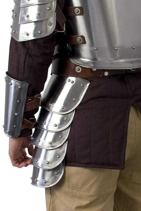Medieval Gothic Complete Suit Of Armor W Cuirass/Tassets/Pauldron ...