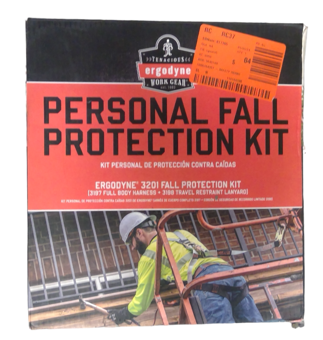 OPEN BOX - Ergodyne 3201 Personal Fall Protection Kit With Harness 3197 ...