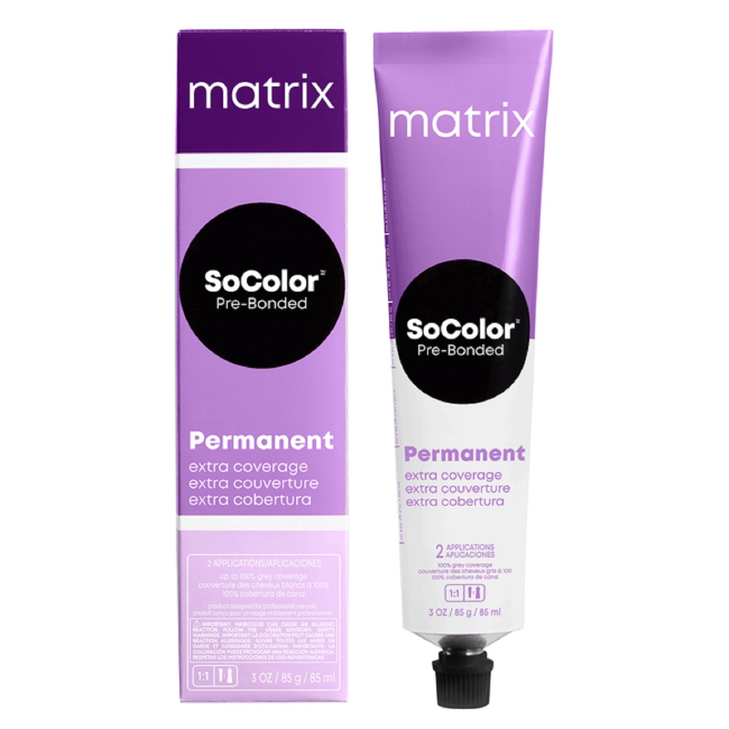 Matrix Socolor Pre-Bonded Extra Coverage 508N Medium Blonde Permanent ...