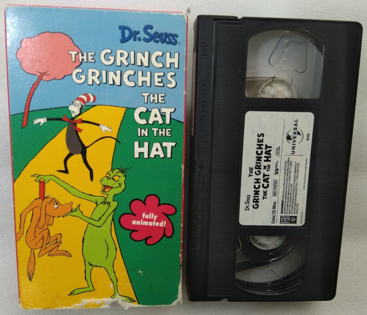 VHS Dr Seuss - The Grinch Grinches the Cat in the Hat (VHS, 2001 ...