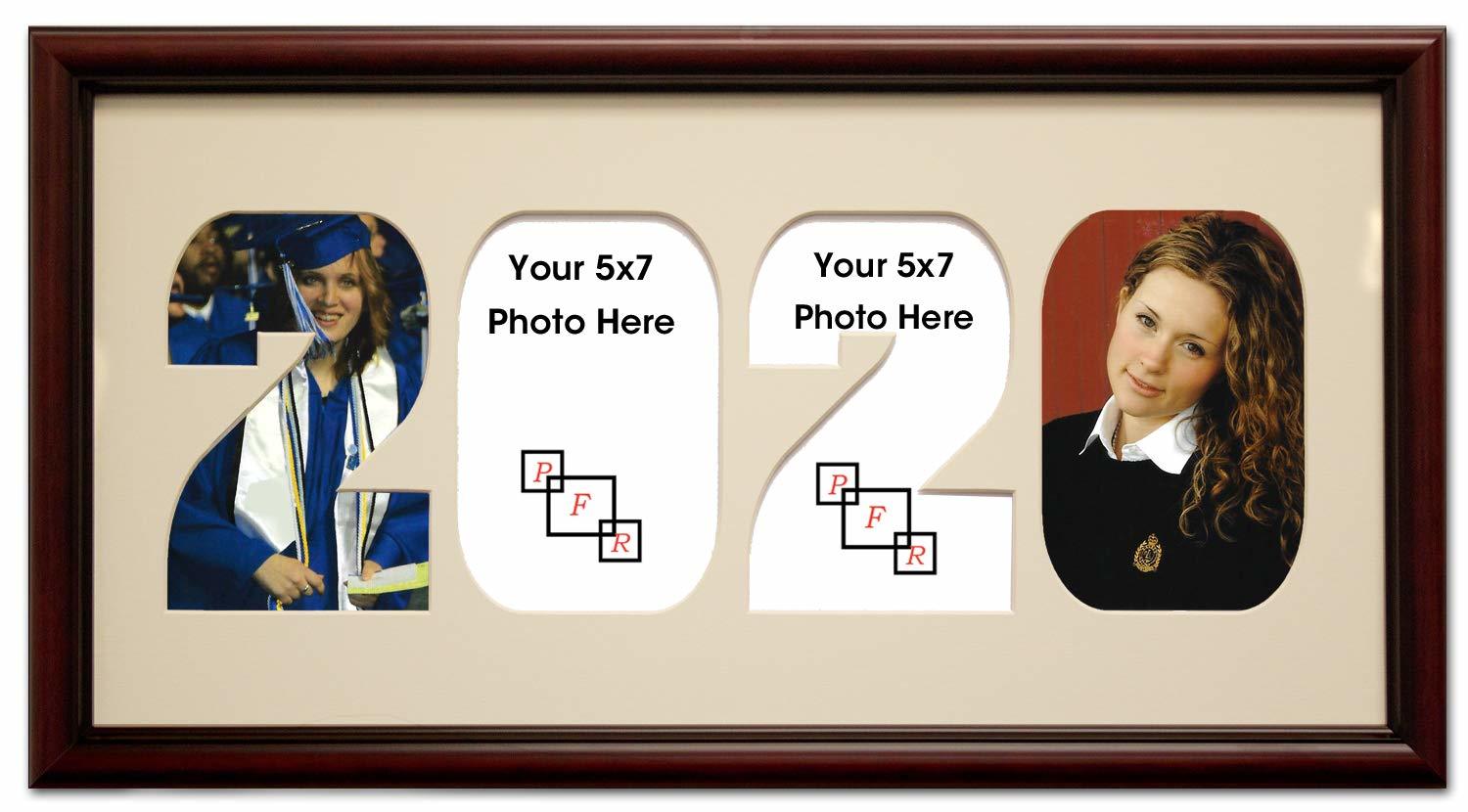 Graduation Year Collage 2020 Photo Frame Holds 4-5x7 Photos Wall Mount ...