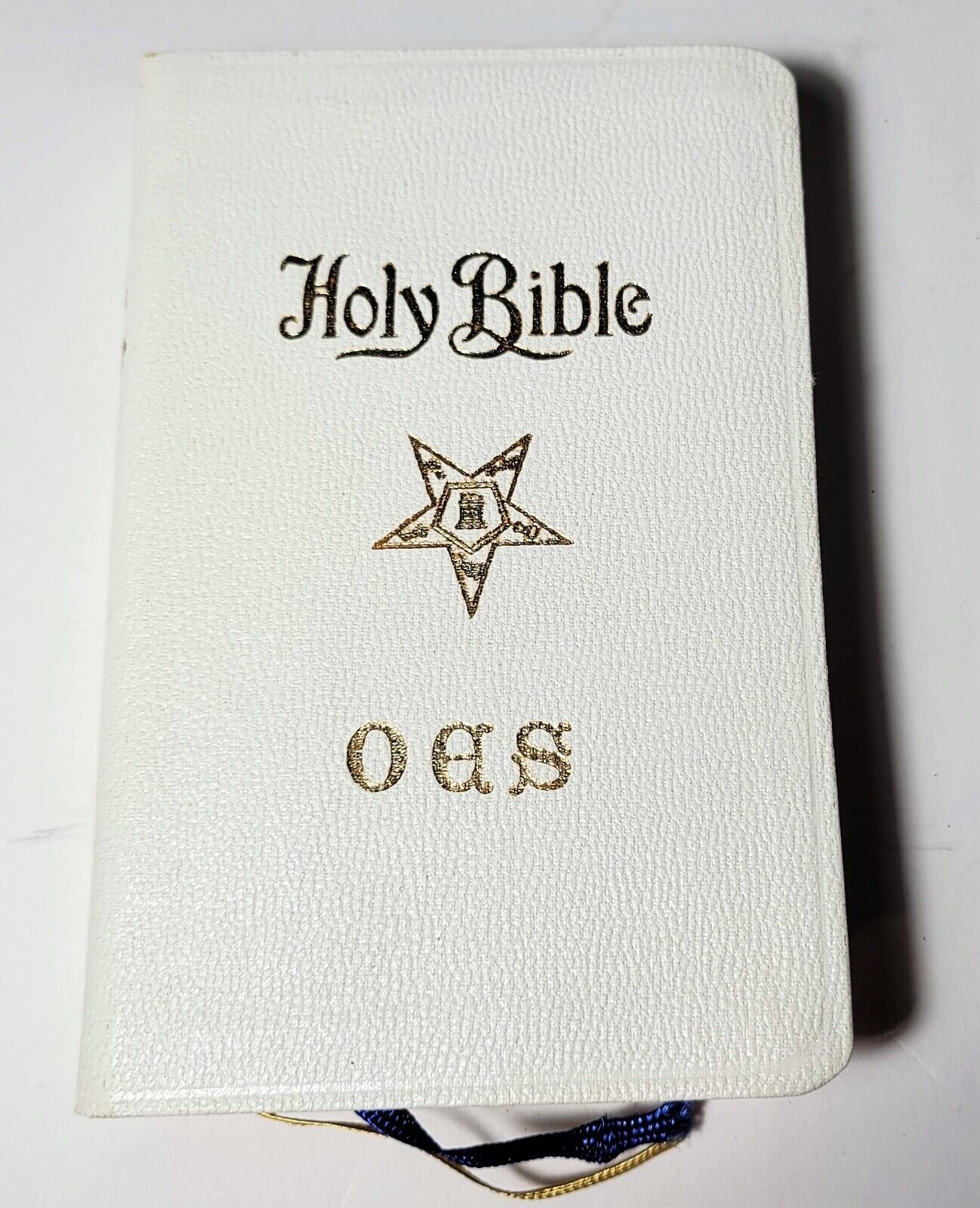 Vintage Holy Bible KJV Masonic Holman Edition Eastern Star White ...