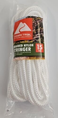 Ozark Trail White Braided Nylon Fishing Stringer 15 Feet - Stringers ...