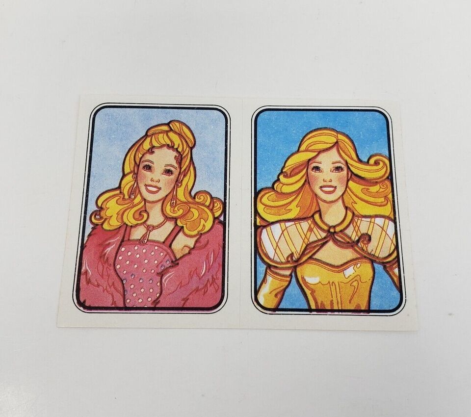 VINTAGE 1983 MATTEL FIGURINE PANINI BARBIE ALBUM STICKER NOS NEW OLD ...