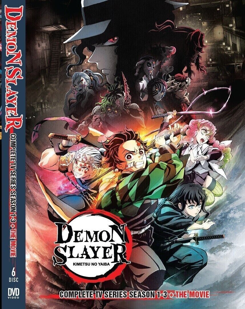 Demon Slayer Kimetsu No Yaiba Season 1-3 Mugen Train Arc & Movie DVD ...