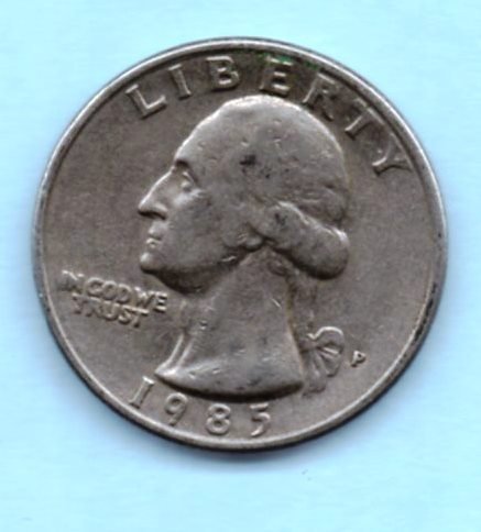 1985 P Washington Quarter - Circulated - Everything Else