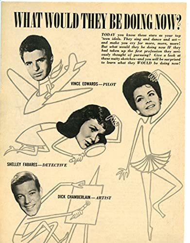 Richard Chamberlain Annette Funicello Vince Edwards original clipping ...