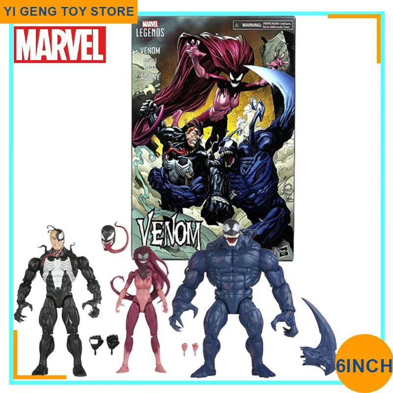 Original Marvel Legends Venom Marvel'S Riot Agony 3-Pack Action Figure ...