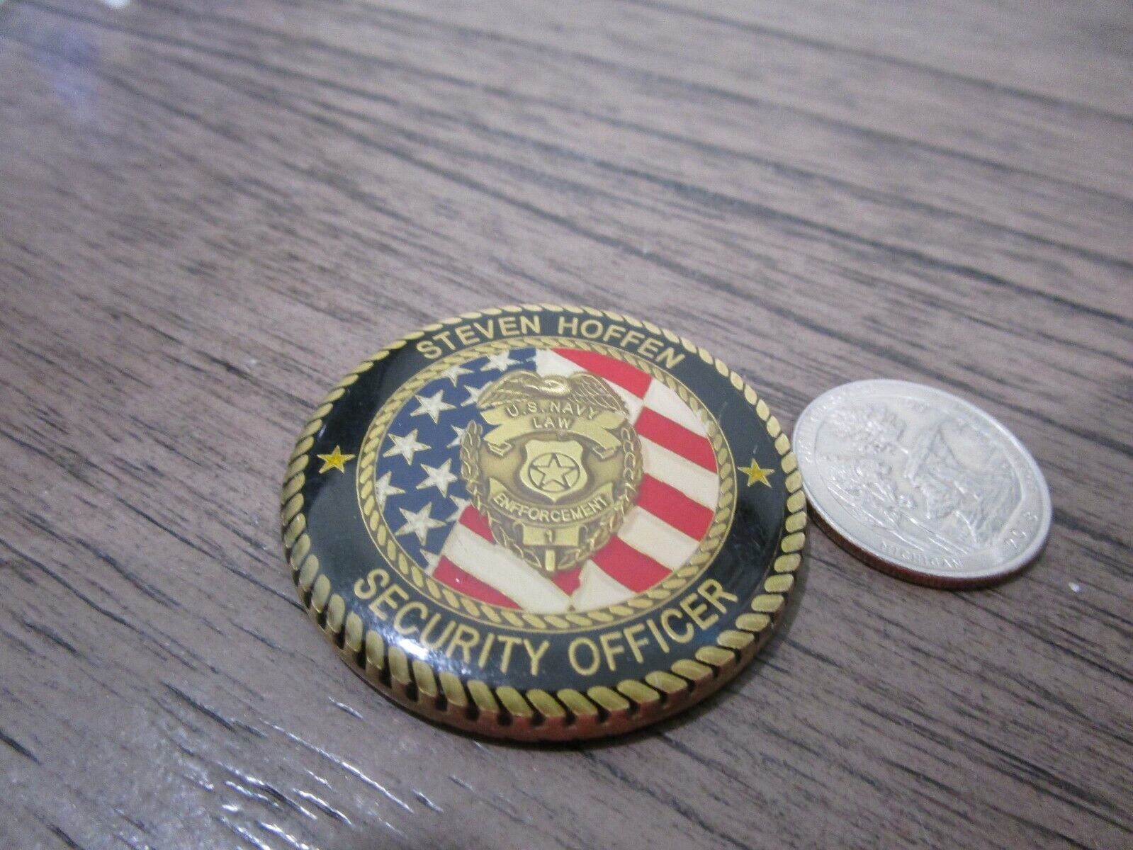 United States Navy Law Enforcement LDO / CWO Mustang Challenge Coin ...