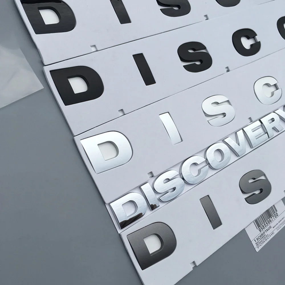 For Land Rover DISCOVERY Hood Rear Trunk Logo Sticker Round Font Letter ...