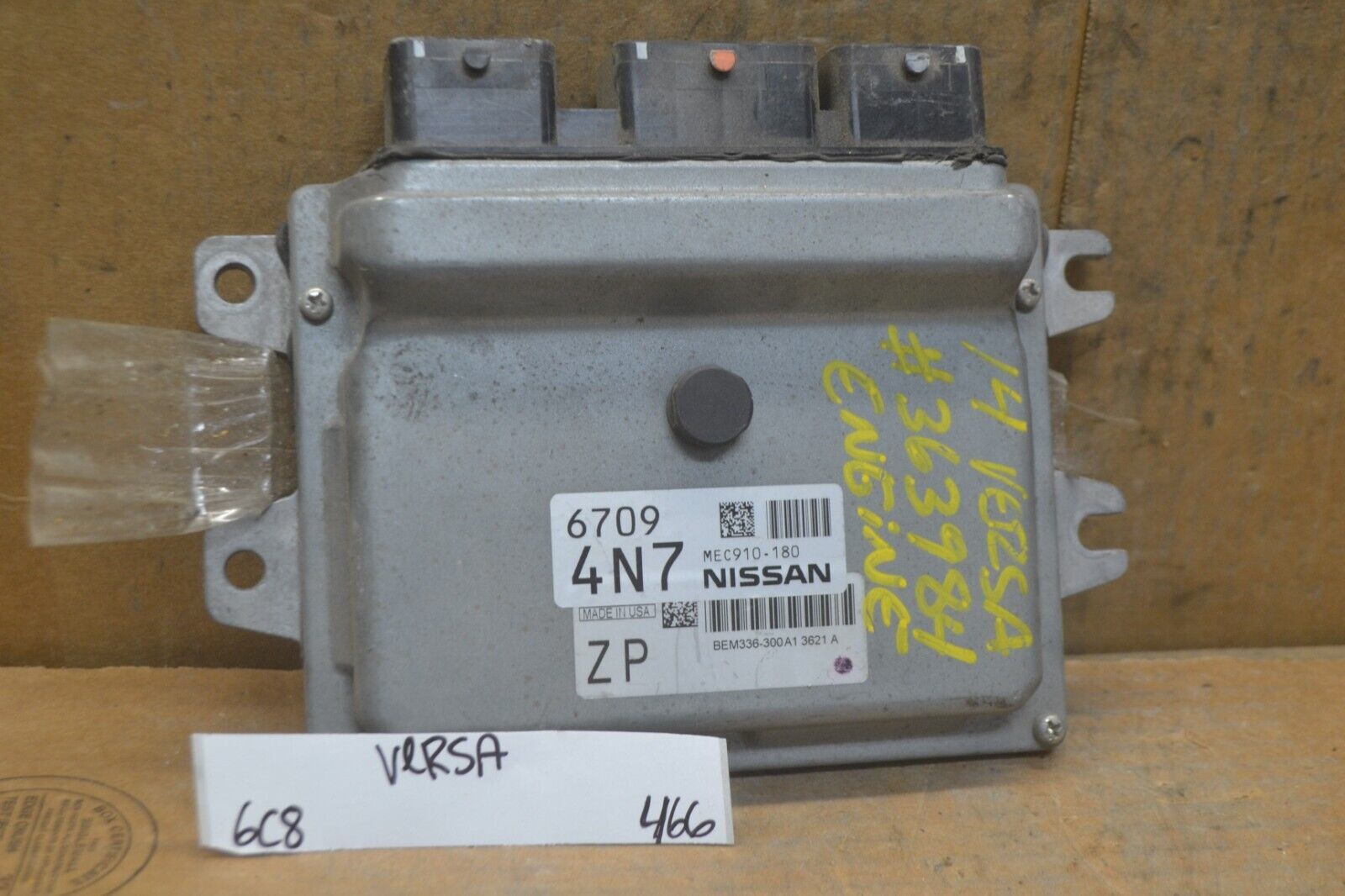 14-16 Nissan Versa Engine Control Unit ECU BEM336300A1 Module 466-6C8 ...