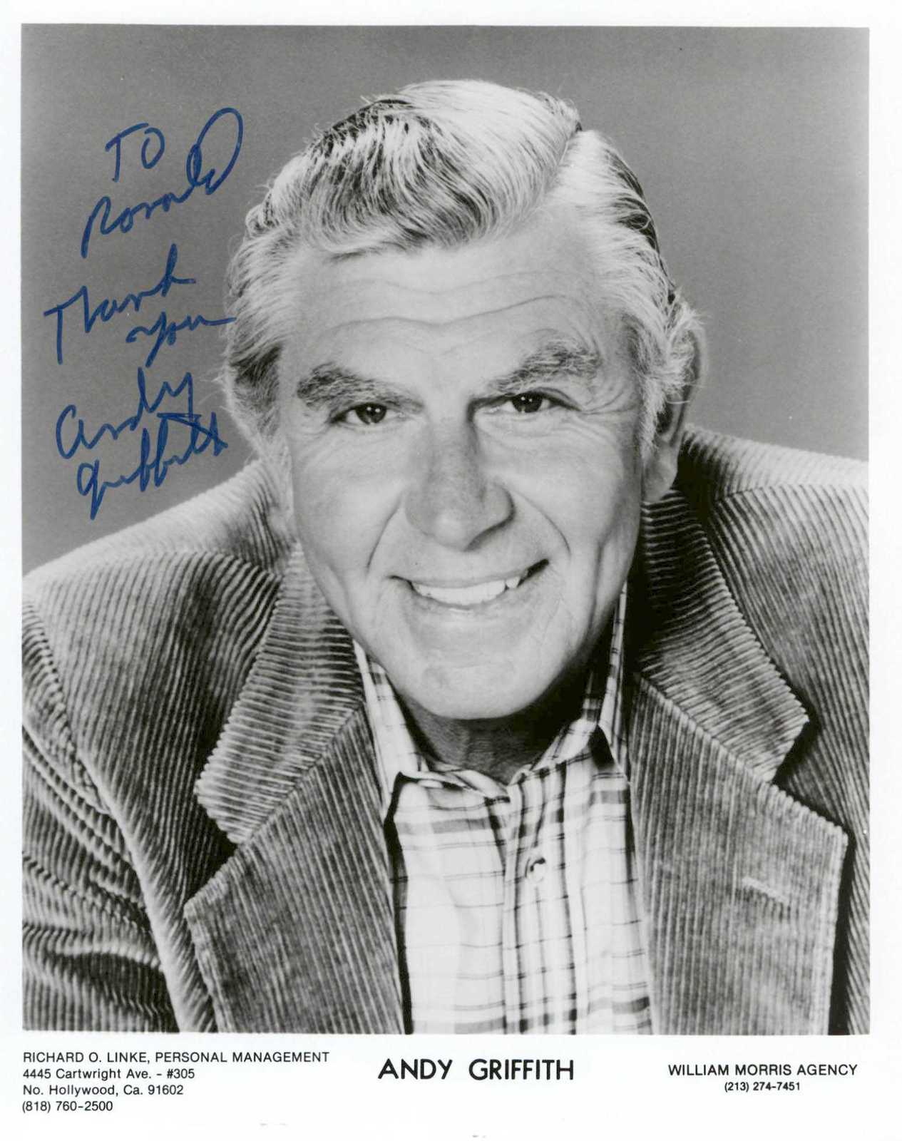 Andy Griffith Signed Autographed Glossy 8x10 and 50 similar items
