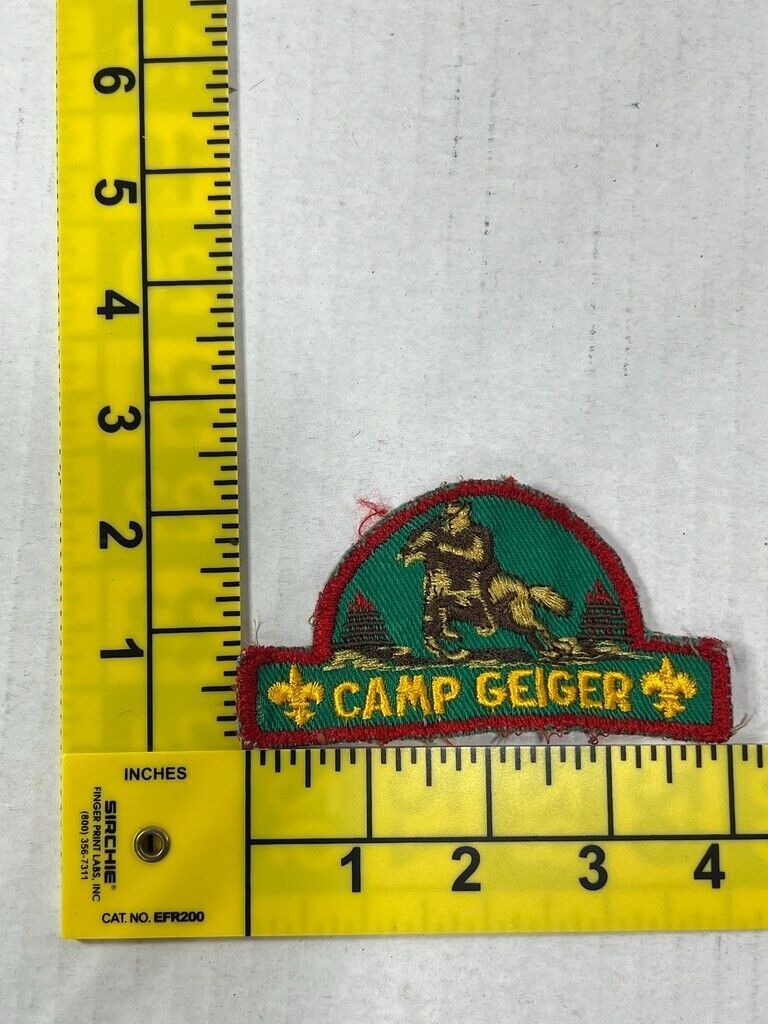 Camp Geiger Patch BSA Boy Scouts - Council & Shoulder Patches