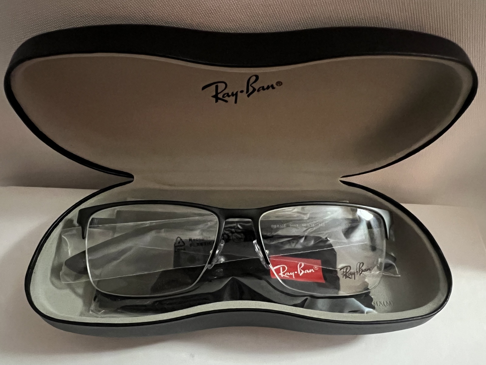 Ray-Ban RB6335 2503 Semi-Rimless Rectangle Black Frame - Eyeglass Frames