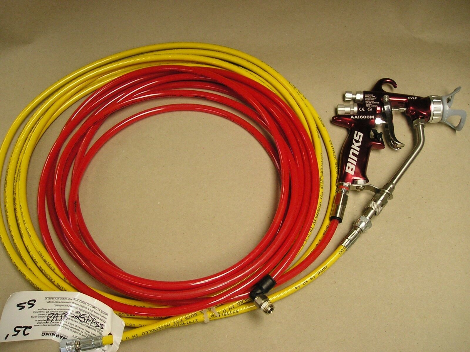 EXITFLEX AIR-ASSISTED AIRLESS HIGH P 50' X 1/8"ID PAINT HOSE 5000 PSI ...