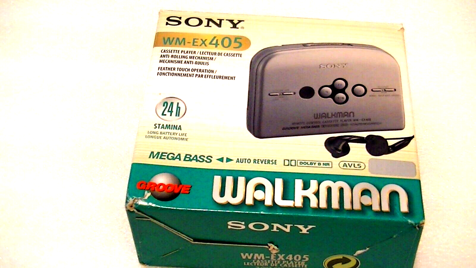 Restored VINTAGE SONY WALKMAN CASSETTE PLAYER WM-EX405, Works very well ...