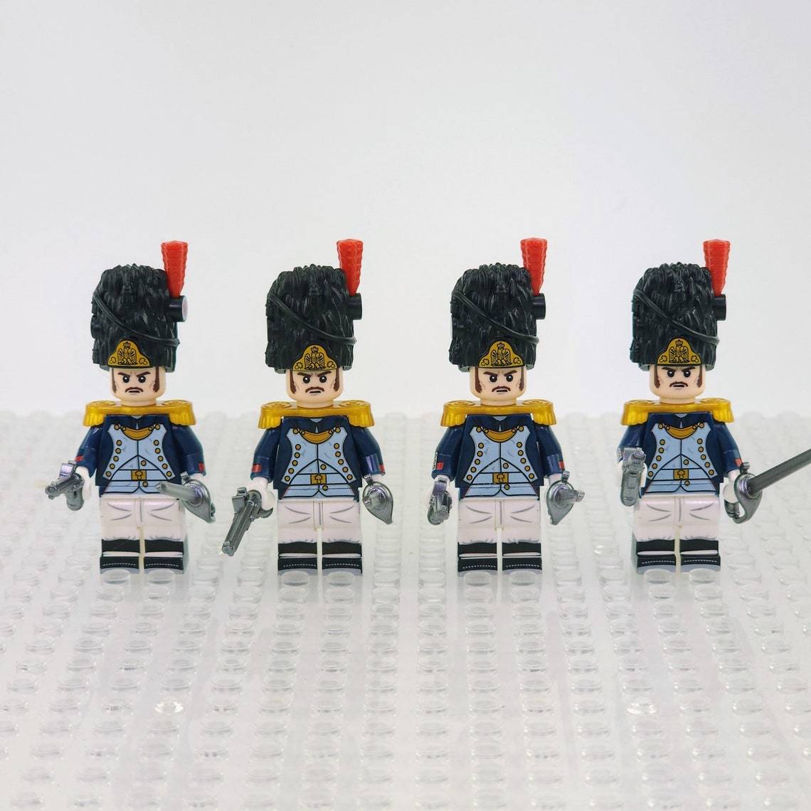 4pcs Officer Of the French Old Guard Grenadiers Napoleonic Wars ...