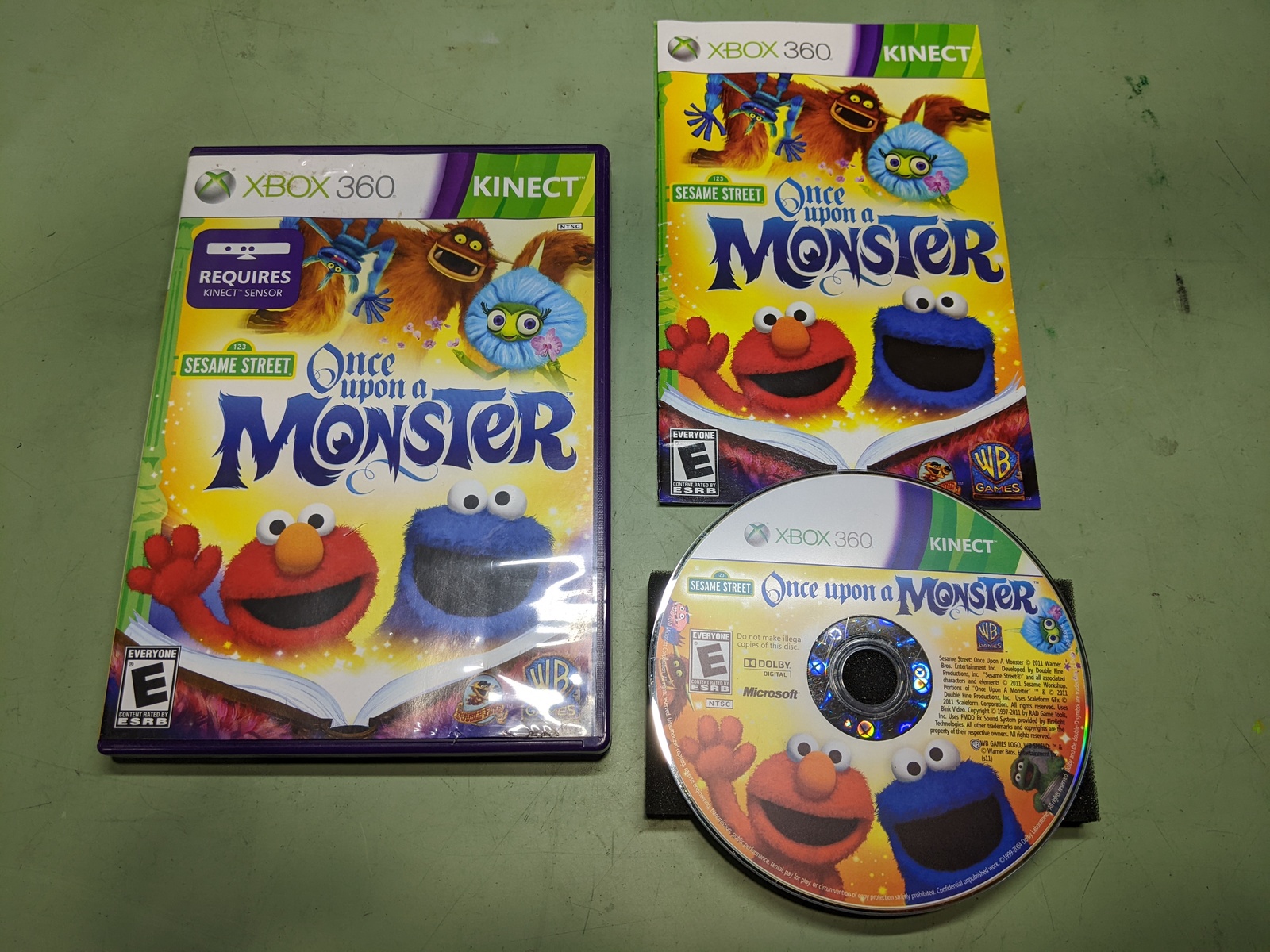 Sesame Street: Once Upon a Monster Microsoft XBox360 Complete in Box - Video Games