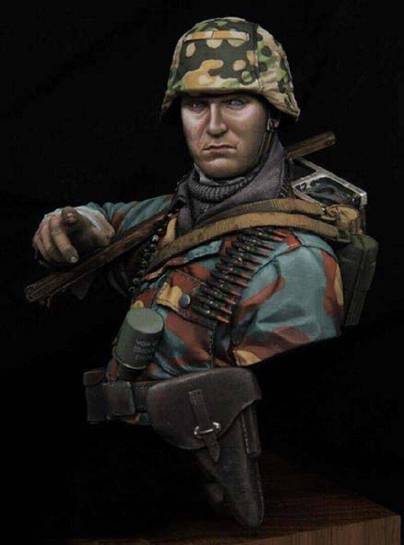 1/10 BUST Resin Model Kit German Soldier Panzer Division WW2 Unpainted ...