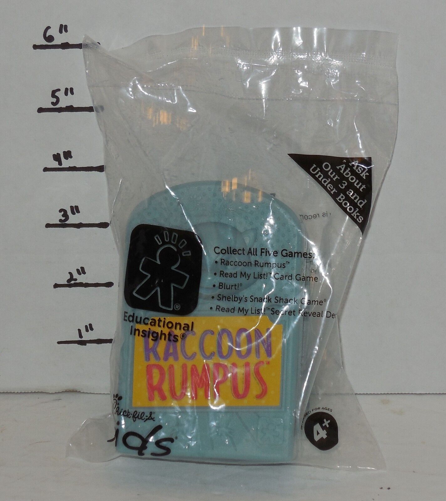 2018 Chick-fil-A Kids Meal Toy Raccoon Rumpus Game MIP - Fast Food