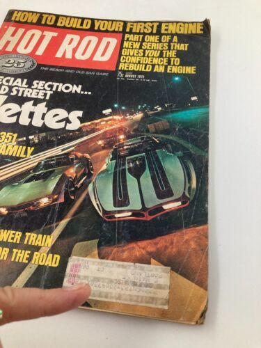 VTG Hot Rod Magazine August 1972 Corvettes of Dan Bruno and Tom Daniels ...