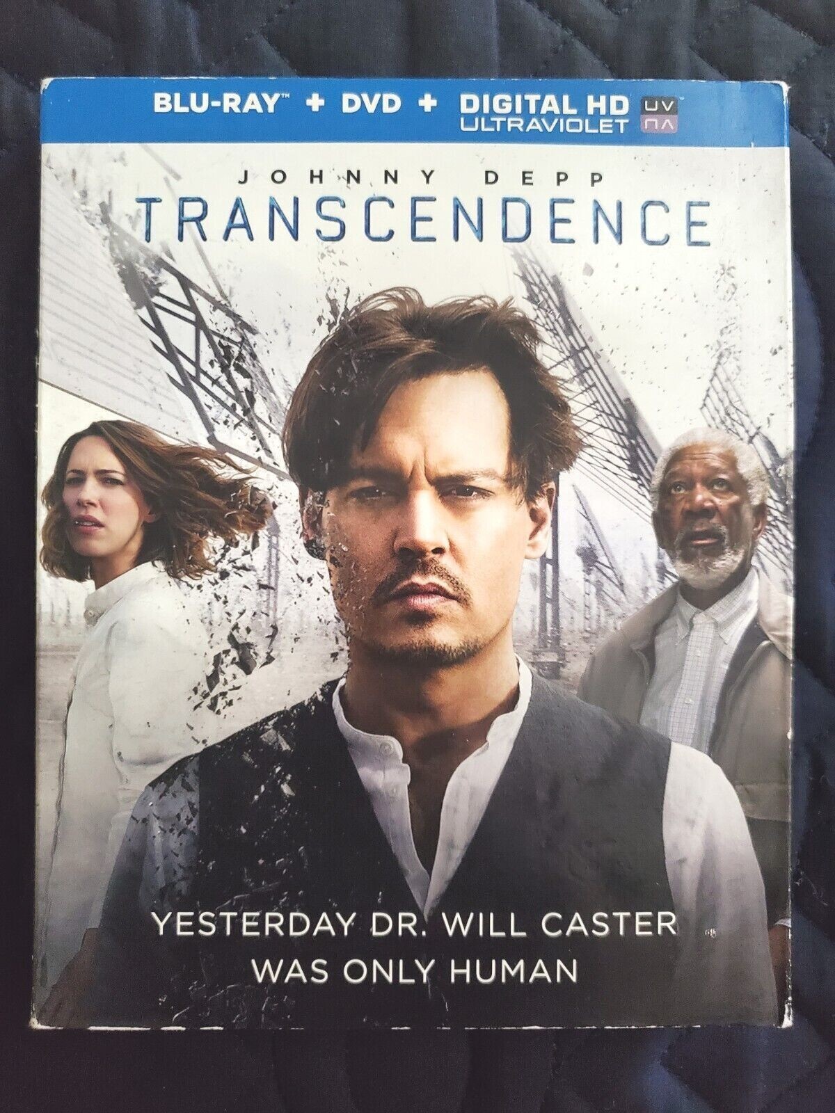 Transcendence Blu-Ray + DVD with Slipcover + Digital Ultra VJohnny Depp ...