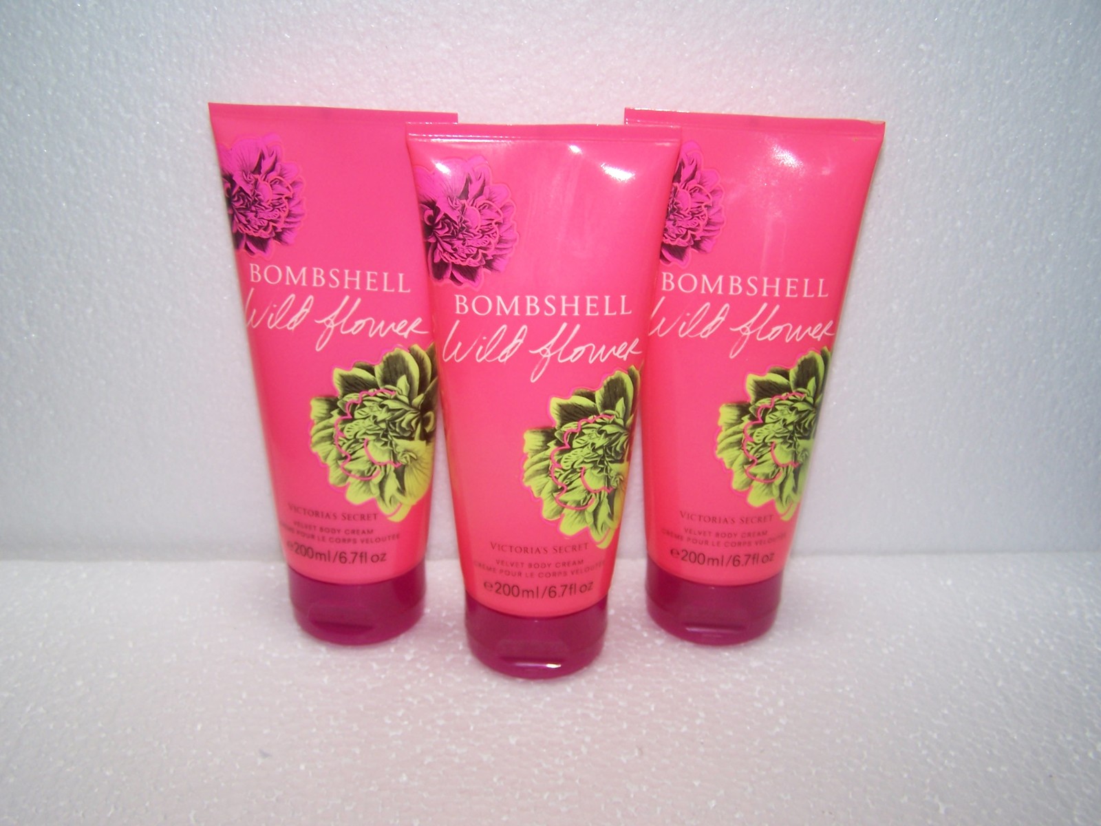 Victoria's Secret Bombshell Wildflower Velvet Body Cream 6.7 oz x3 ...