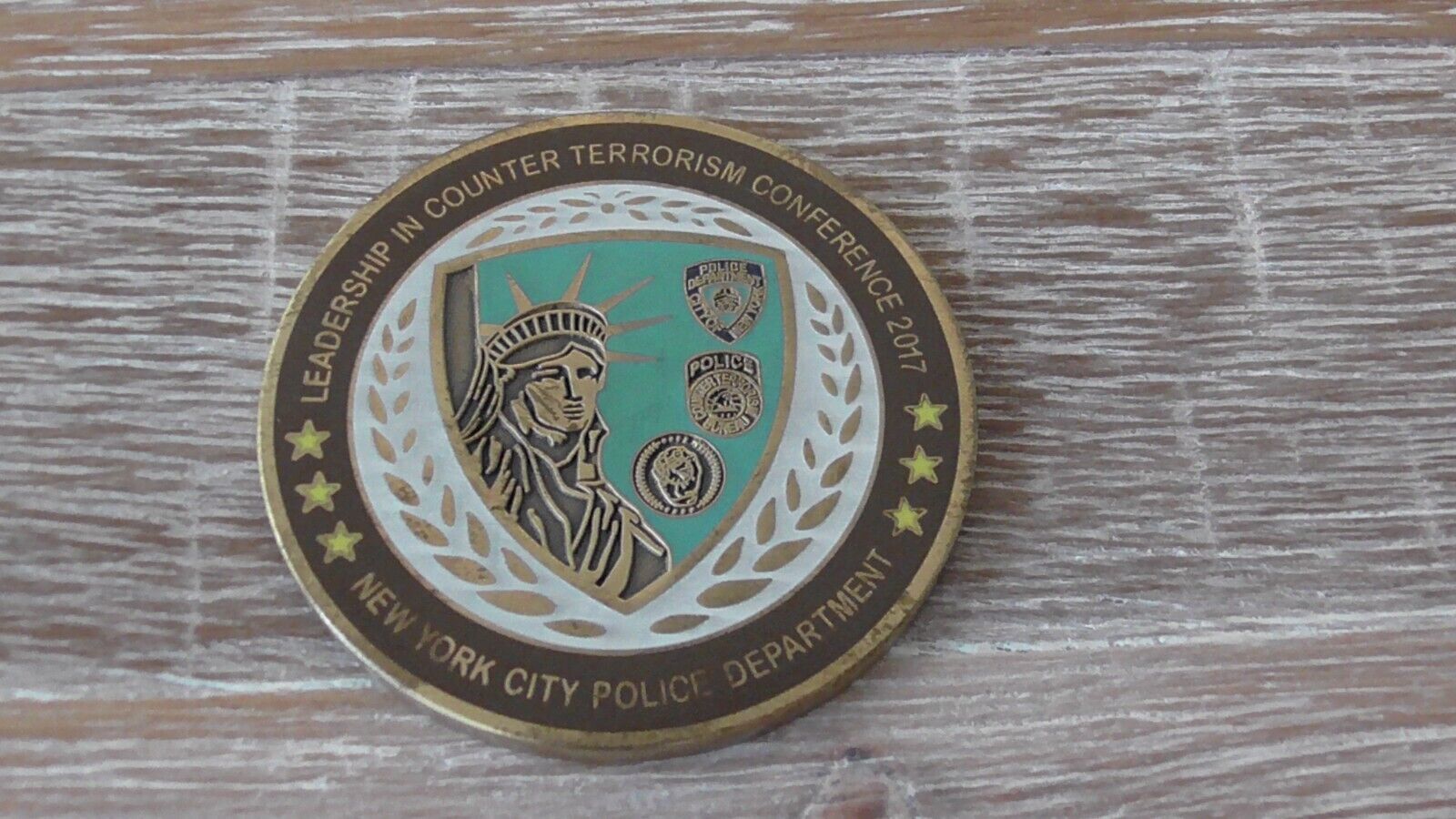 NYPD Five Eyes FVEY LinCT Conference New York City 2017 Challenge Coin ...