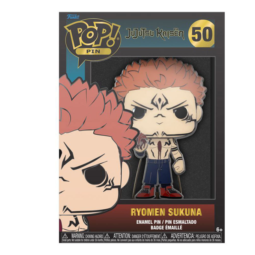 Jujutsu Kaisen Ryomen Sukuna 4" Enamel Pop! Pin - Brooches & Pins