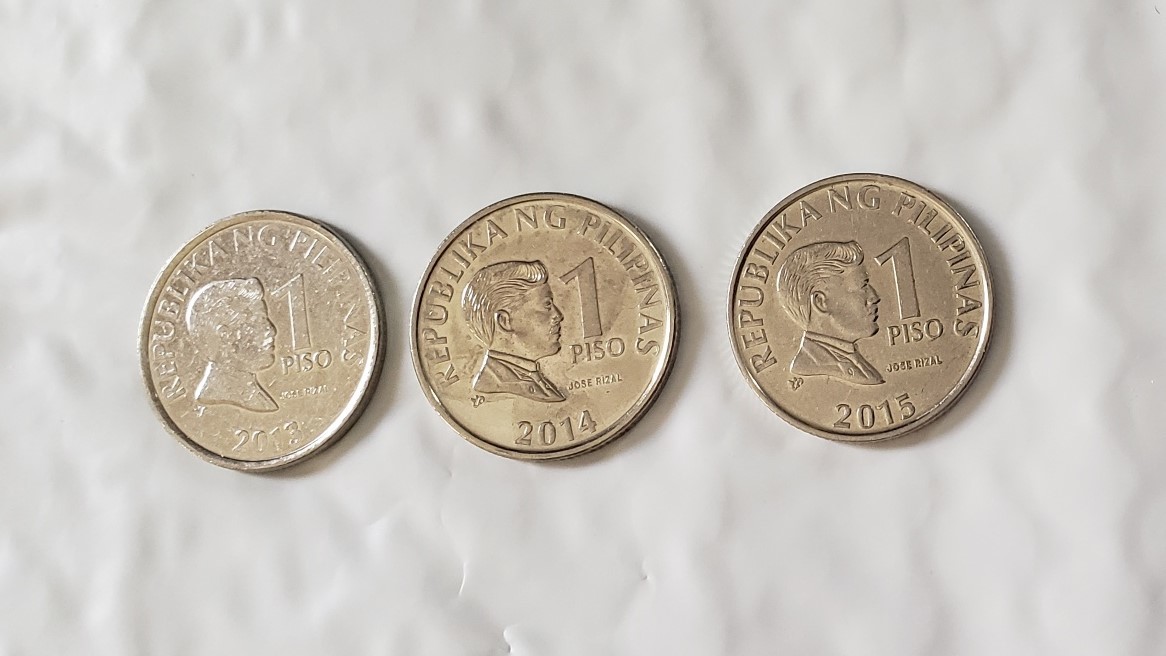Lot of 3 Republika Ng Pilipino 1 Piso Jose Rizal Bangko Sentral ng ...