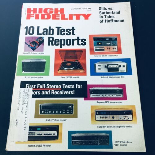 VTG High Fidelity Magazine January 1973 - Sills vs Sutherland Tales of ...
