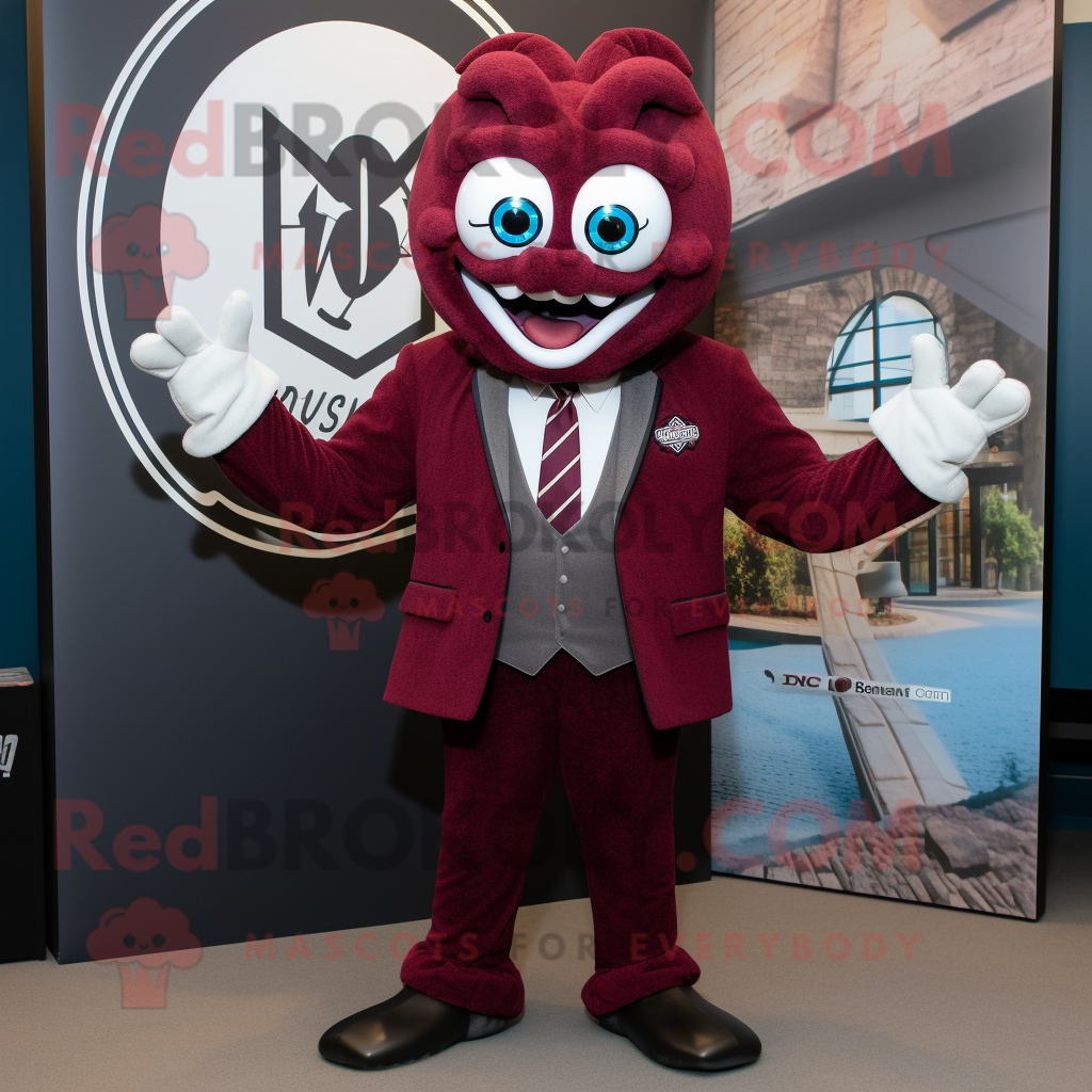 Maroon Spider mascot costume character and similar items