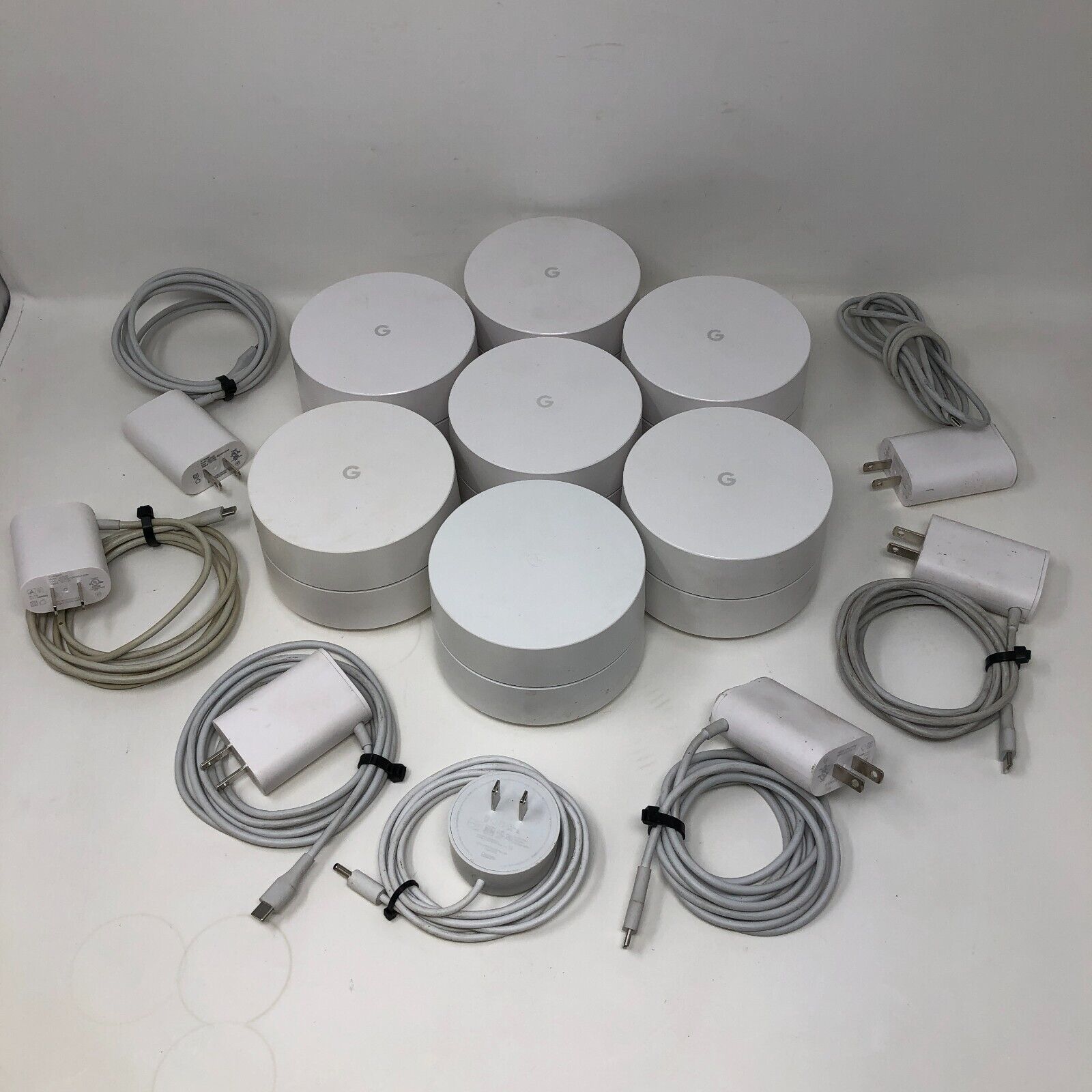 Lot of 6 AC-1304 Google WiFi Routers & One GJ2CQ Google WiFi Router ...