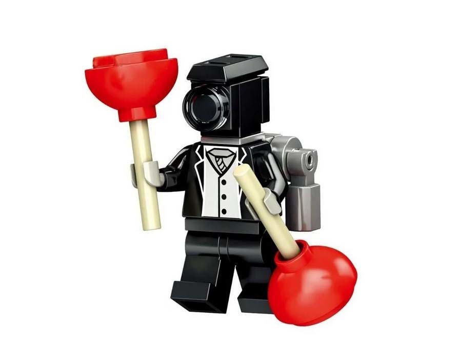 PLTOYS Toilet Man Camera with plungers Skibidi Cartoon Minifigure ...