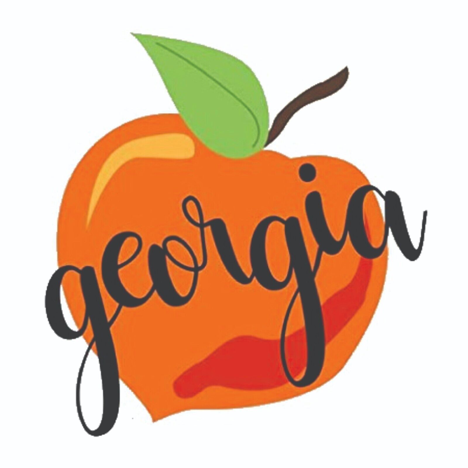 Georgia The Peach State Sticker Decal Bumper Sticker - Historical ...