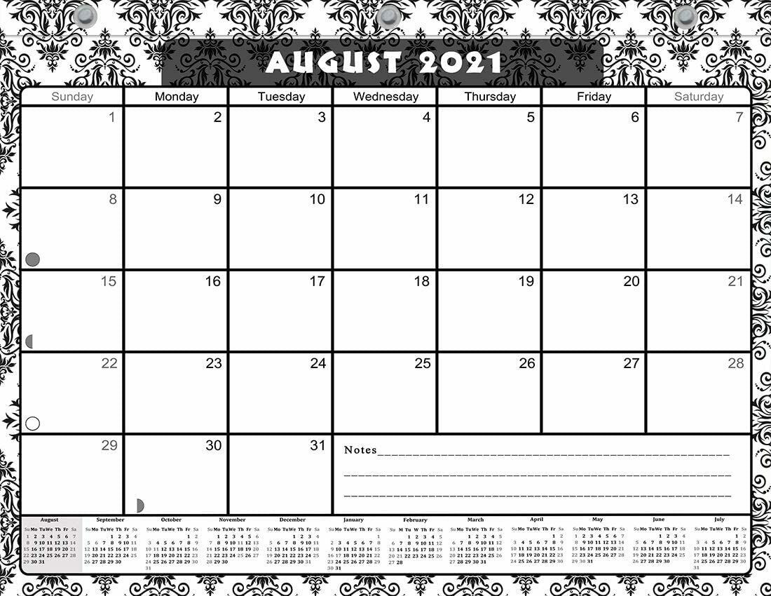 2021-2022 Academic Year 12 Months Student Calendar/Planner for 3-Ring ...